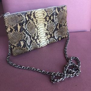 Bags | Python Clutch And Crossbody | Poshmark